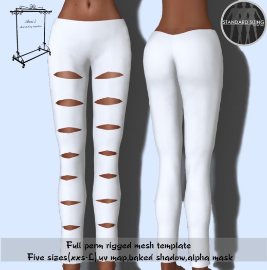 Second Life Marketplace - Anni's -Full perm mesh cut out leggings