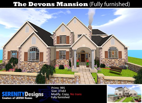 Second Life Marketplace The Devon Mansion