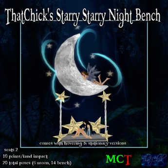 Second Life Marketplace - ~tc~ Starry Starry Night Bench [mc}