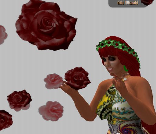 Second Life Marketplace - Typing roses emoticon in a chat session