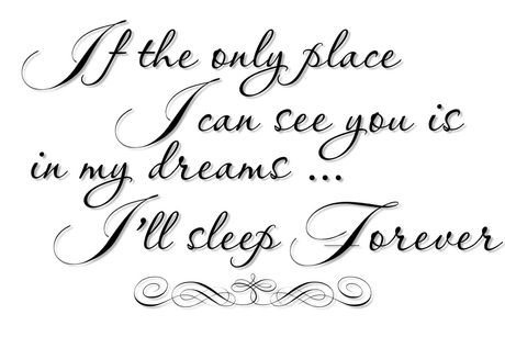 Second Life Marketplace - I'll Sleep Forever Wall Decal