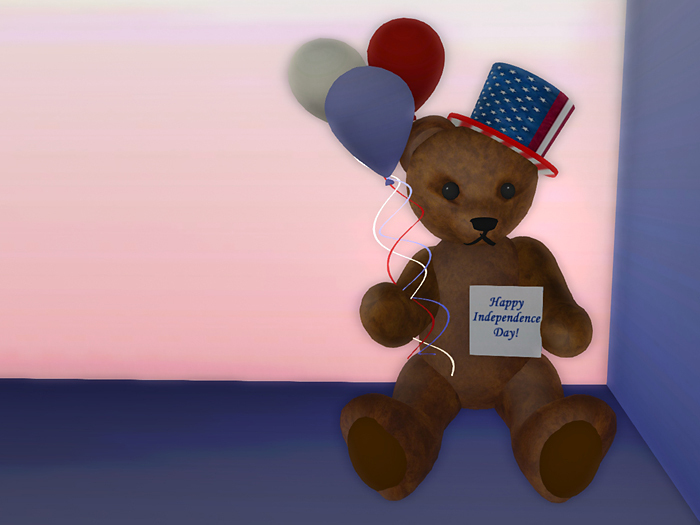 Second Life Marketplace - Uncle Sam Teddy Bear - American Independence ...