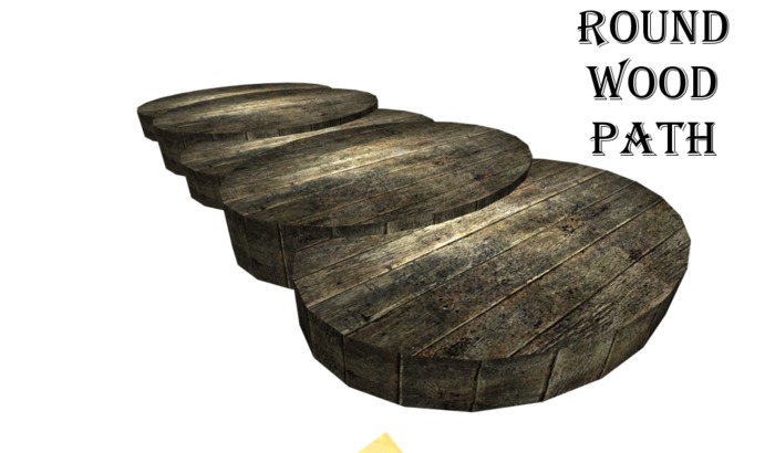Second Life Marketplace - round wood path