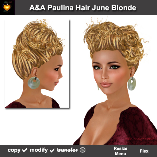 Second Life Marketplace - A&A Paulina Hair June Blonde (Special Color ...