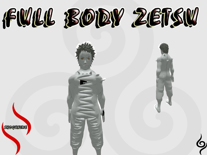 Second Life Marketplace - White Zetsu Full Body Mesh Avatar