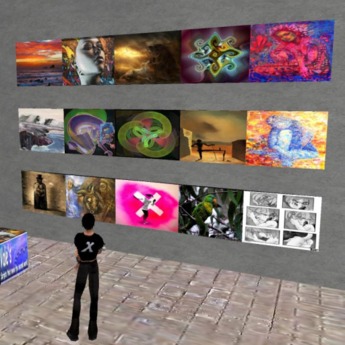 Second Life Marketplace - FREE 3 panels of 5 art pictures (1 prim each)