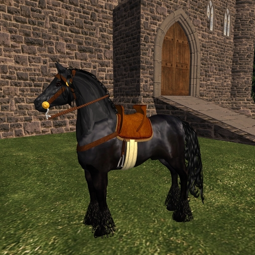 Second Life Marketplace - Medieval knight: saddle without barding brown ...
