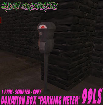 Second Life Marketplace - PARKING METER - DONATION BOX
