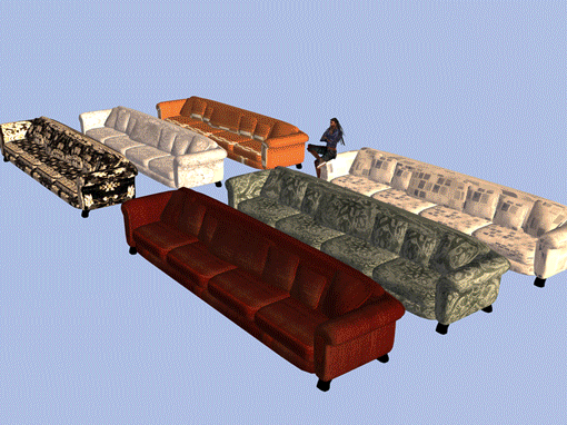 Second Life Marketplace - Dr3amweaver Xtra Big Couch 10 Seater ** 26 ...