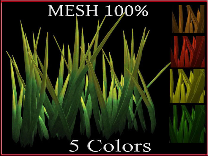 Second Life Marketplace - T-3D Creations [ GRASS ] MESH - Full Perm