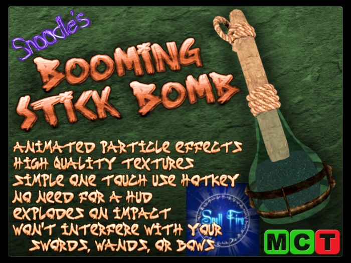 Second Life Marketplace - .:Snoodle's:. Booming Stick Bomb (Magic ...