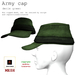 Second Life Marketplace - Army cap denim green boxed