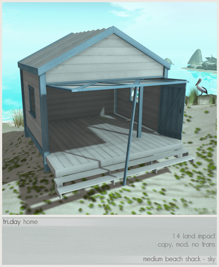 Second Life Marketplace - fri.home - medium beach shack (sky)