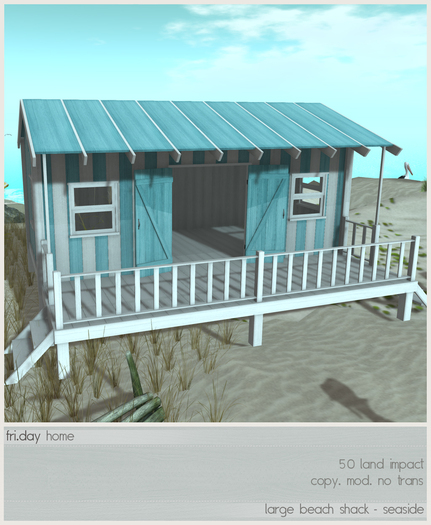 Second Life Marketplace - fri.home - large beach shack (seaside)