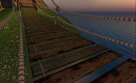 Second Life Marketplace - Suspension Rope Bridge with creaking sounds ...