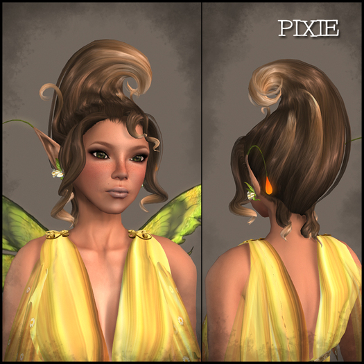 Second Life Marketplace - Pixie Hair *GINGERS* - OakLeaf Hair - Rigged Mesh