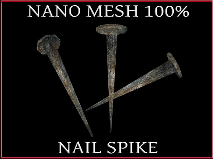 Second Life Marketplace - T-3D Creations [ Nail Spike ] MESH - Full Perm