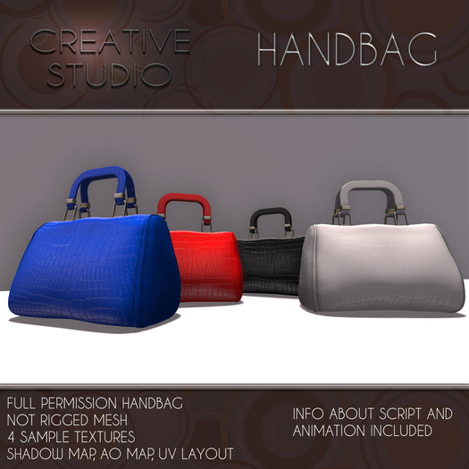 Second Life Marketplace - - CREATIVE STUDIO - Handbag