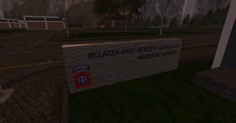 Second Life Marketplace - Metal Army Base Sign