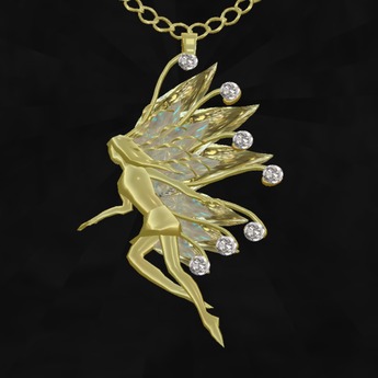 Second Life Marketplace - Magical Pixie Pendant GOLD