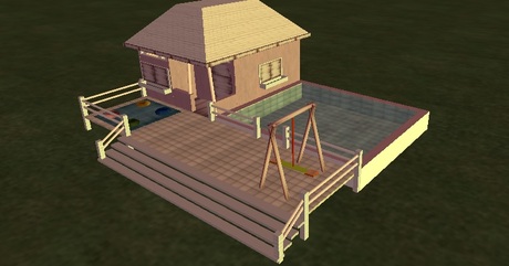 Second Life Marketplace - Chuck Kids House - 94 prims - 14x12