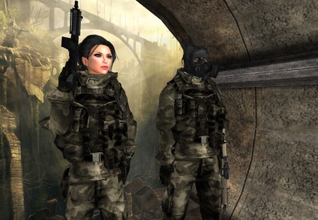 Second Life Marketplace - SAQ MESH RE9 COMBAT UNIFORM w/ GAS MASK