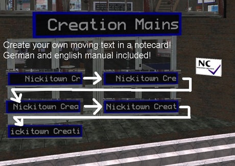 Second Life Marketplace - NC-Textboard-15 Freebie boxed