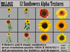 Second Life Marketplace - Ro!Act Designs 12 Sunflowers Alpha Textures