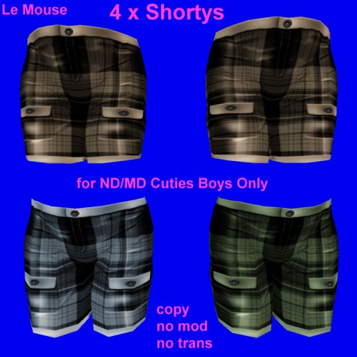 Second Life Marketplace - Shortys for ND/MD Cutie Boys
