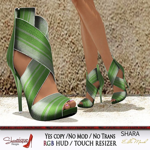 Second Life Marketplace - **SD**Shara Green Heels RGB BSM