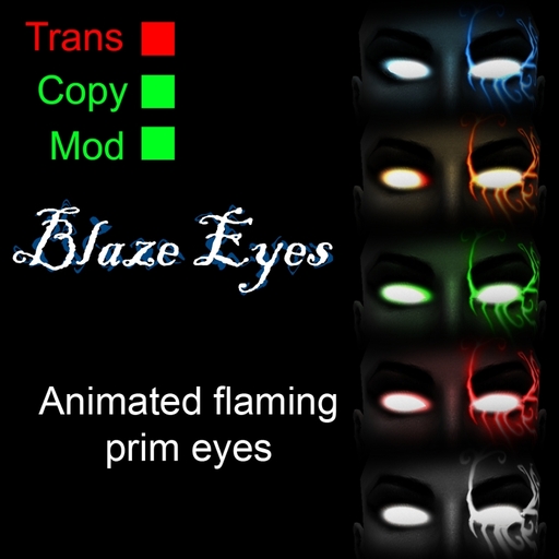 Second Life Marketplace - Blaze Eyes 5-Pack Box