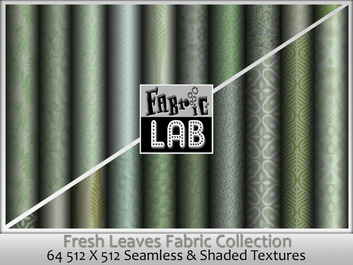 Second Life Marketplace - Fabric Lab Seamless & Shaded Fresh Green ...