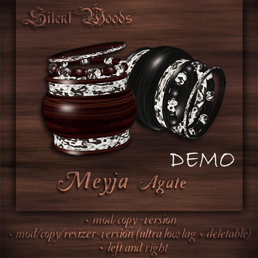 Second Life Marketplace - Silent Woods, 'Meyja' Bracelets -DEMO-