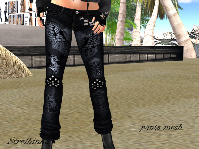 Second Life Marketplace - pants rock fem