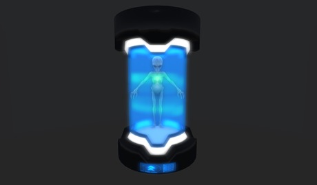 Second Life Marketplace - Cryo Storage Tank Alien (box)