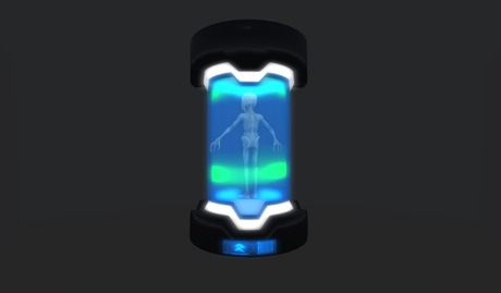 Second Life Marketplace - Cryo Storage Tank Alien (box)