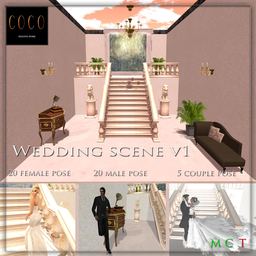 Second Life Marketplace - *CoCo* Pose Wedding Scene V.1