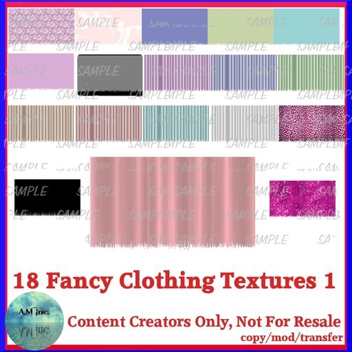 Second Life Marketplace - 18 Fancy Clothing Textures 1