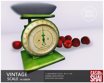 Second Life Marketplace - * Shai* Vintage Scales Bundle - Mesh