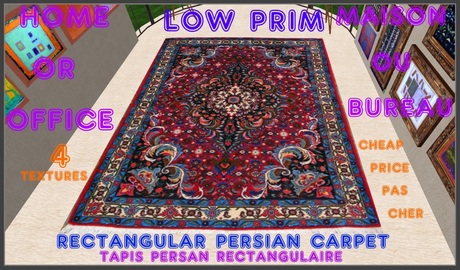 Second Life Marketplace - 4 rectangular Persian carpets 18