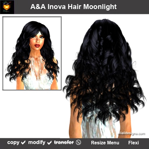 Second Life Marketplace - A&A Inova Hair Moonlight (Special Color ...