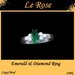 Second Life Marketplace - Le Rose - Emerald & Diamond Ring