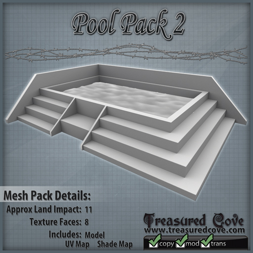 Second Life Marketplace - -TC- Pool Pack 2 Mesh 50% Discount!!