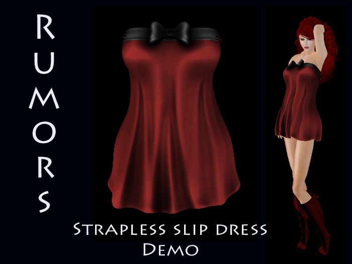 Second Life Marketplace Slip Dress Demo