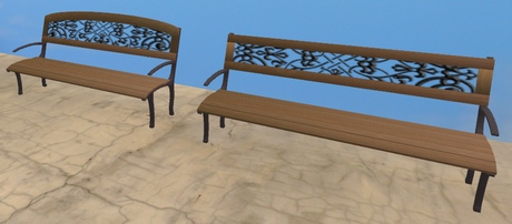 Second Life Marketplace - Box o' Mesh 7 - Park Benches