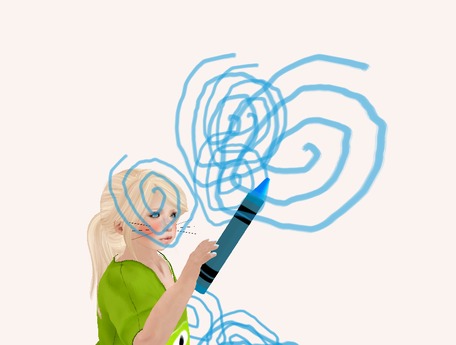 Second Life Marketplace - Naughty And Nice Crayon Scribble Typer