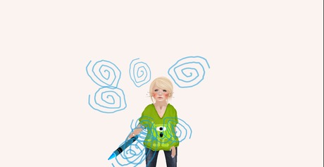 Second Life Marketplace - Naughty And Nice Crayon Scribble Typer