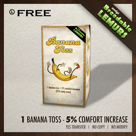 Second Life Marketplace - Zooby's - Banana Toss Banana