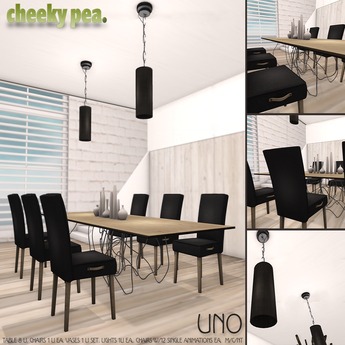 Second Life Marketplace - :CP: Uno Dining Set