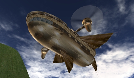 Second Life Marketplace - Star Empress Steampunk Airship 1.1- Flight ...